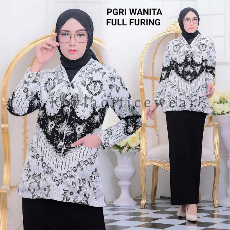 Jual Baju PGRI dan PNS READY SETOK SERAGAM BATIK PGRI WANITA TERBARU ...