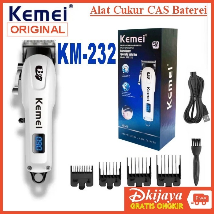 Jual Alat Cukur Rambut KM 232 Kemei hair Clipper Rechargeable KM232 | Shopee Indonesia
