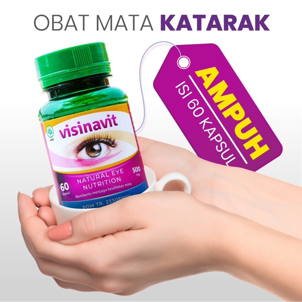 Jual Obat Mata Katarak Ampuh – Visinavit Isi 60 Kapsul – Original Untuk ...