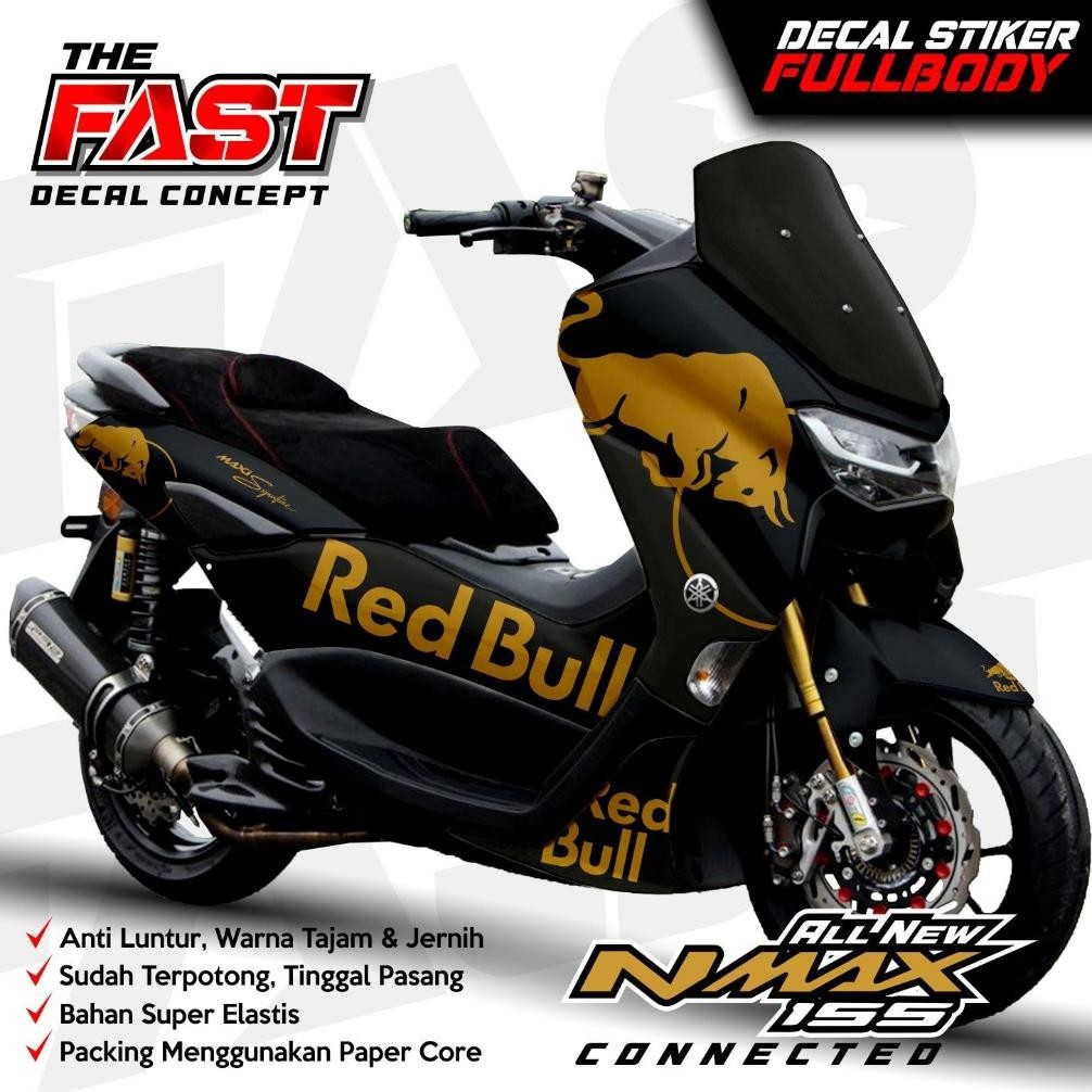 Jual (TERBARU) Decal Sticker Yamaha Nmax 155 New Fullbody Redbull Decal ...