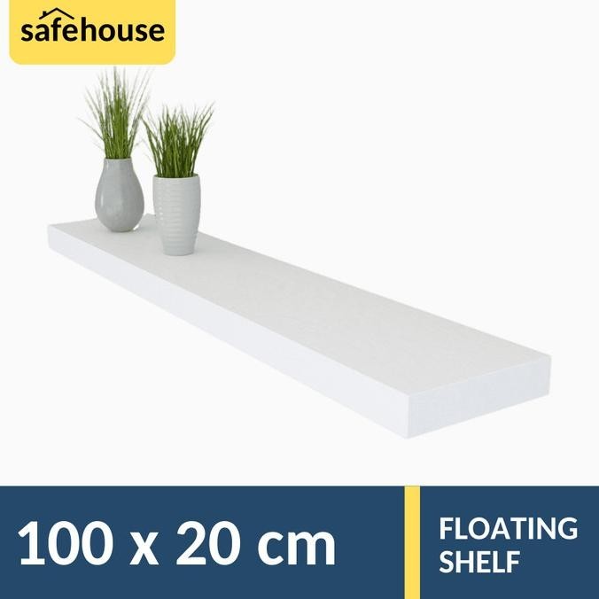 Jual Rak Dinding / Ambalan / Floating Shelf / Rak Melayang 100 x 20 x 4 ...