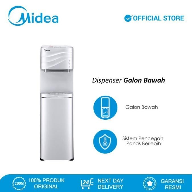 Jual Midea Dispenser Air Galon Bawah ( YD-1634W ) ( Bottom Loading ...