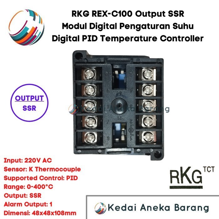 Jual Pid Rex C100 Rex-C100 Temperatur Temperature Controller Output Ssr | Shopee Indonesia