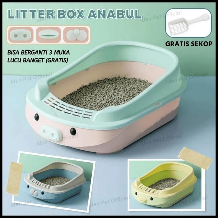 Jual LITTER BOX KUCING CAT TOILET TEMPAT BAK PASIR KUCING BASKOM POOP ...