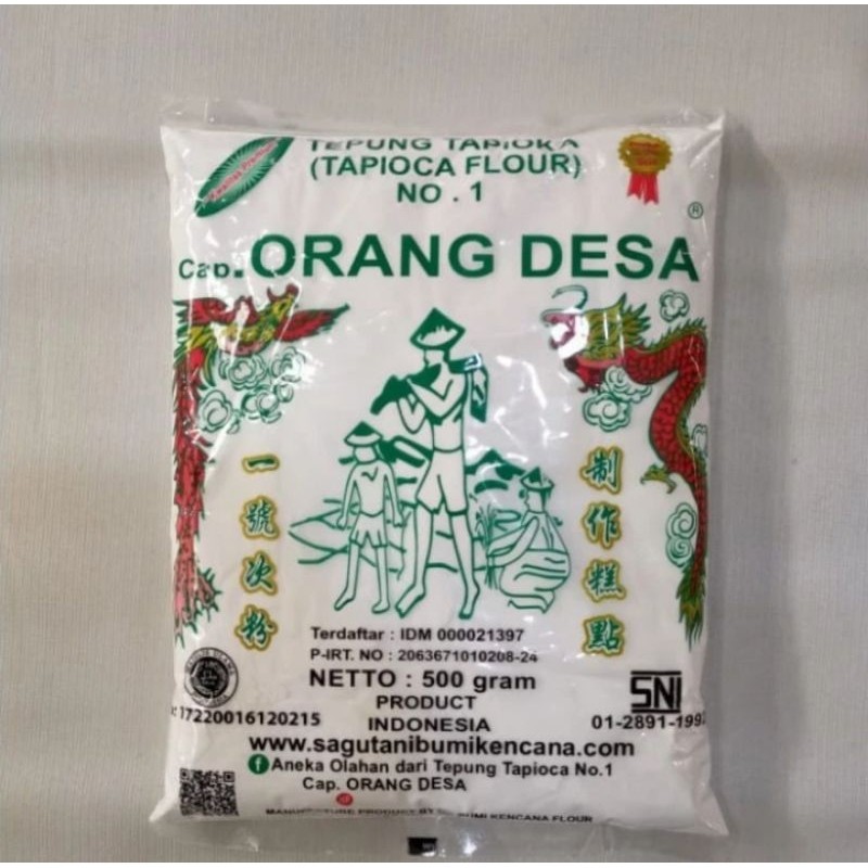 Jual Tepung Tapioka Cap Orang Desa 500gr | Shopee Indonesia