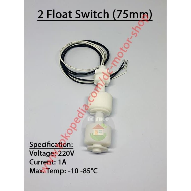 Jual Double Float Switch Water Level Sensor Dual Balls Float Switch