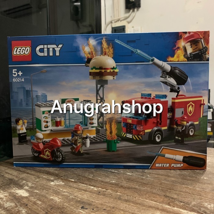 Jual LEGO 60214 CITY Burger Bar Fire Rescue - Blocktopia | Shopee Indonesia