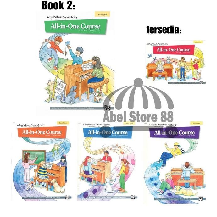 Jual Jual! Alfred Basic All In One Course Book 1/2/3/4/5 Buku Piano ...
