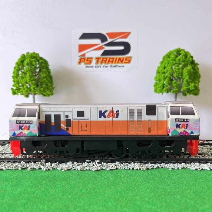 Jual MAINAN KERETA API INDONESIA MURAH, LOKOMOTIF CC206 SPECIAL HUT KAI ...