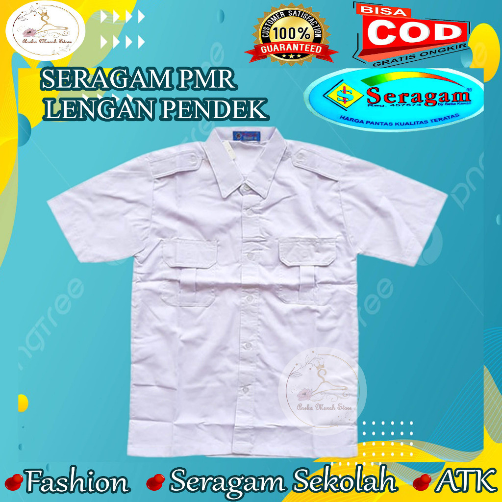 Jual Baju PNS Baju PNS, PDH, PMR ,ASN Lengan Pendek Kantong 2 Merek ...