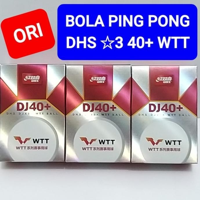 Jual Bola Ping Pong DHS DJ40+ 3 Star WTT Official 2021 - ORIGINAL LS | Shopee Indonesia