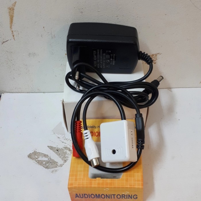 Jual PROMO PAKET MIC CCTV / AUDIO CAMERA CCTV+ADAPTOR 12V 2A MURNI ...