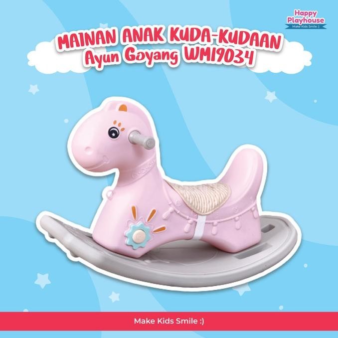 Jual ROCKING HORSE KUDA / KUDA KUDAAN AYUN GOYANG PLASTIK / WM19034 ...