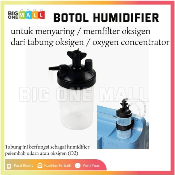 Jual Ready Botol Humidifier Tabung Air Oksigen, Regulator Oxygen ...