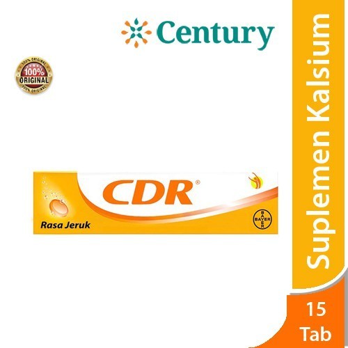 Jual CDR Rasa Jeruk 15 Tablet / Vitamin C / Suplemen / Daya Tahan Tubuh ...