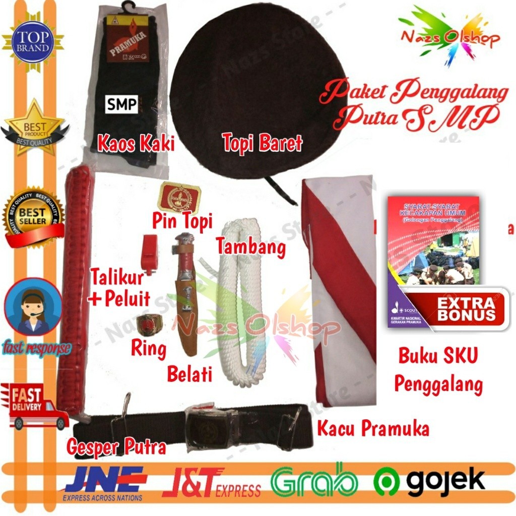 Jual Paket Atribut Perlengkapan Pramuka Ggalang Putra Tingkat Smp ...
