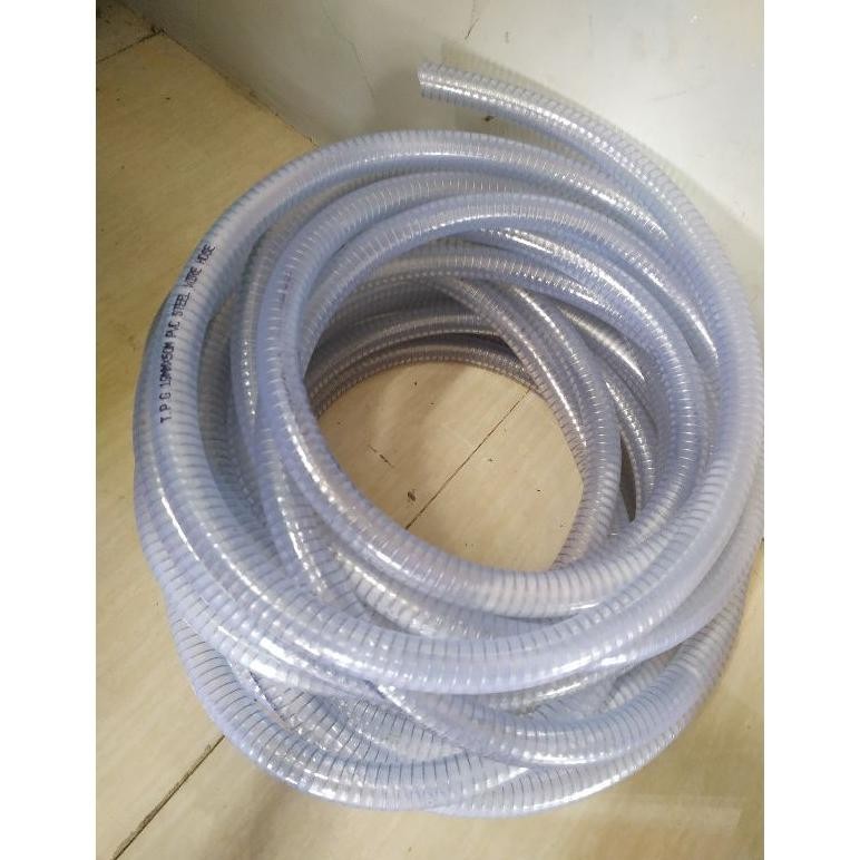 Jual SL selang spiral selang pertamini selang kawat selang bening 3/4 3 ...