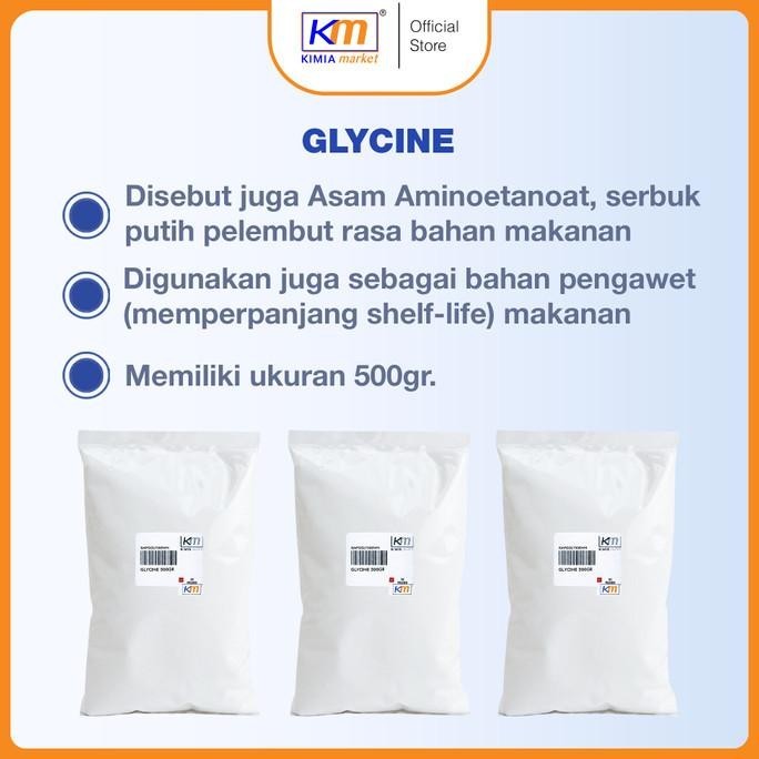 Jual NEW PRODUK GLYCINE ATAU GLISIN FOOD GRADE 500GR !!!!! | Shopee ...