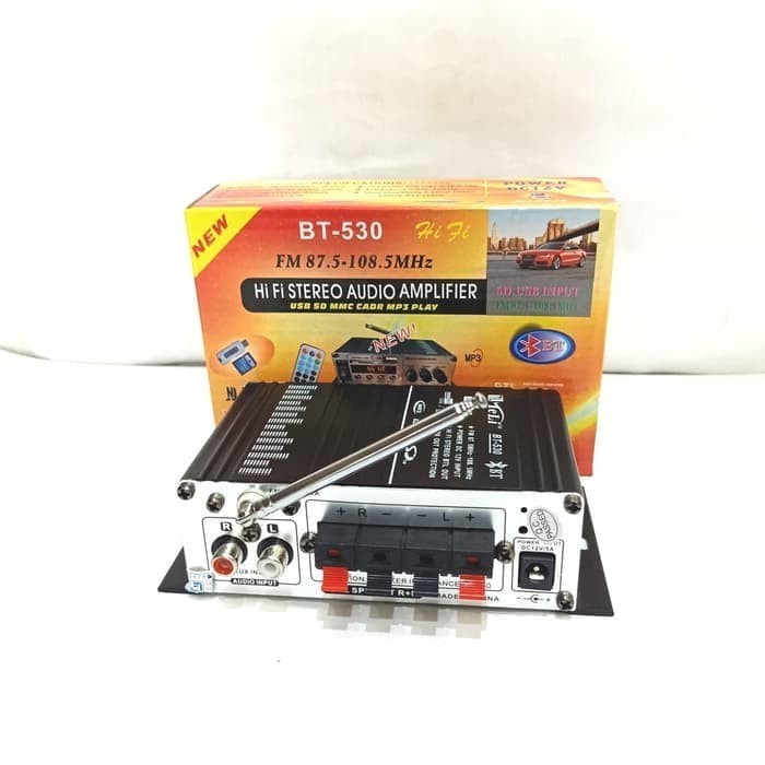 Jual amplifier teli BT-530 bluetooth FM USB SD MMC ampli mini terbaik ...