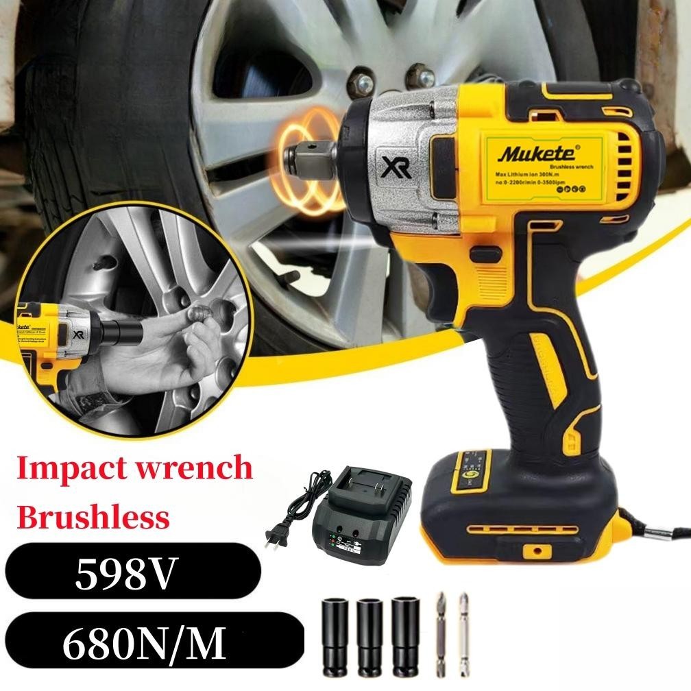 Jual {BARU} Mukete 298V/398V/598V impact wrench impact cordless impek ...