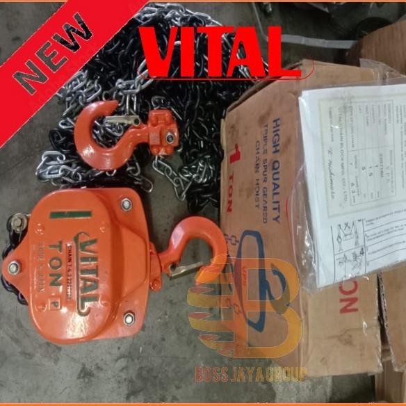Jual Chain Block 1 Ton X 3 Meter Vital Made In Japan | Shopee Indonesia
