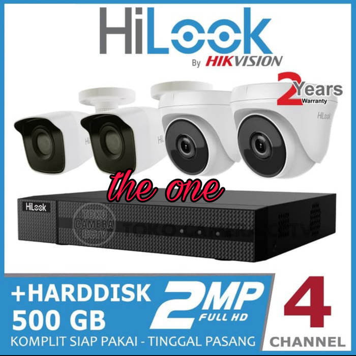 Jual PROMO PAKET CCTV HILOOK 4 CHANNEL KUALITAS FULL HD 1080 BY HIKVISION | Shopee Indonesia