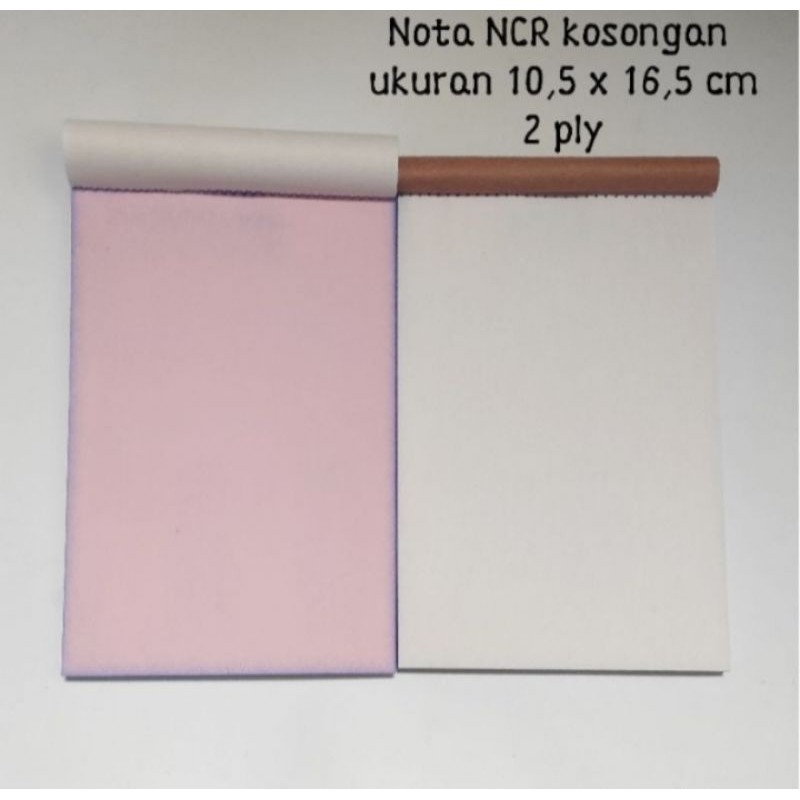 Jual NOTA POLOS /KOSONG 2 RANGKAP ISI 100 LEMBAR 50 SET READY STOK ...