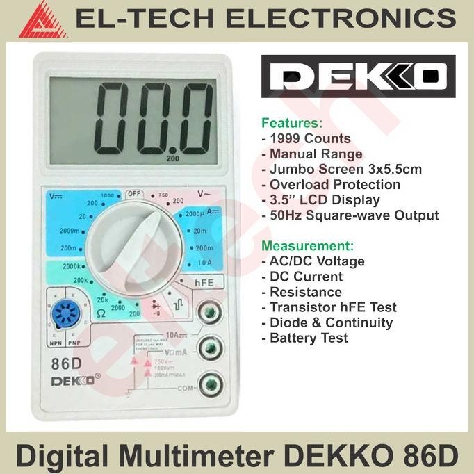 Jual HARGA DISC - Multimeter Multi AVO Ampere Volt Ohm Meter Digital ...
