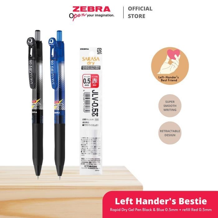 Jual Zebra Pulpen Gel sarasa 05 - Paket pulpen untuk pengguna kidal ...