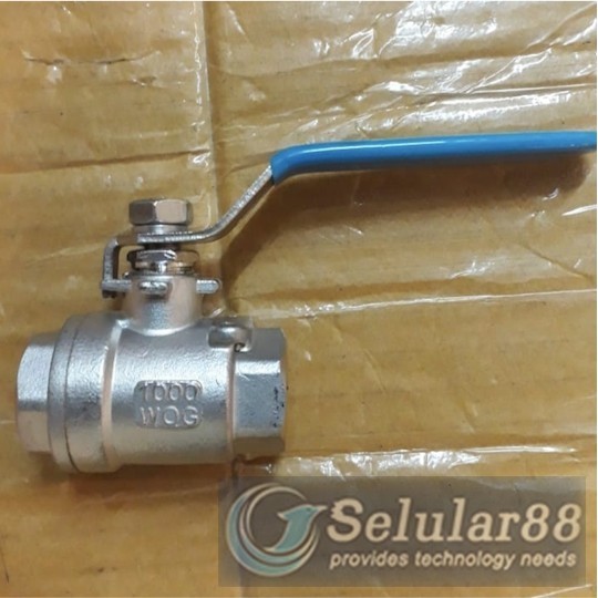 Jual SANKYO 1000 Ball Valve Stop Kran 2PC 1 1/4" inch Stainless Steel 316 | Shopee Indonesia