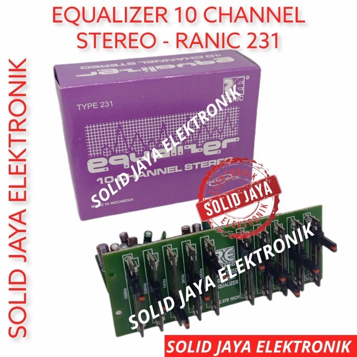 Jual KIT EQUALIZER 10 CHANNEL EKUALISER EQUALISER 10 CHANEL RANIC 231 ...