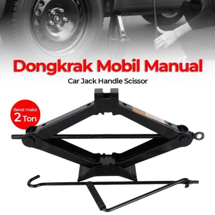Jual TERBARU - Dongkrak Mobil 2 Ton Manual Car Jack Handle Alat Angkat ...
