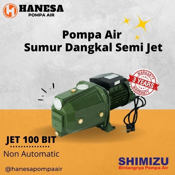 Jual Shimizu JET 100 BIT Pompa Air Sumur Dangkal Non Otomatis | Shopee Indonesia
