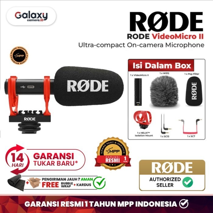 Jual Rode Microphone VideoMicro II Mic Video Micro 2 Garansi Resmi ...