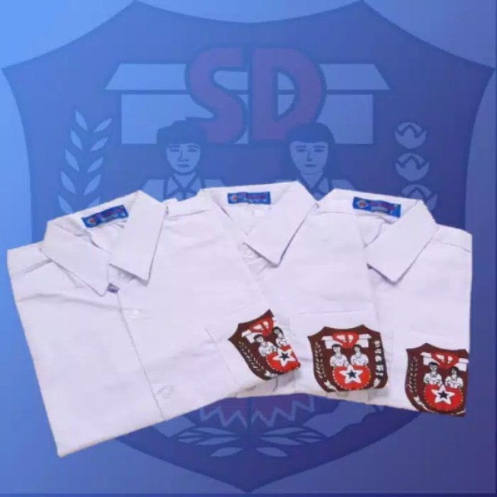 Jual Baju Sekolah SD / Seragam Sekolah SD Lengan Pendek ( MERK SERAGAM ...
