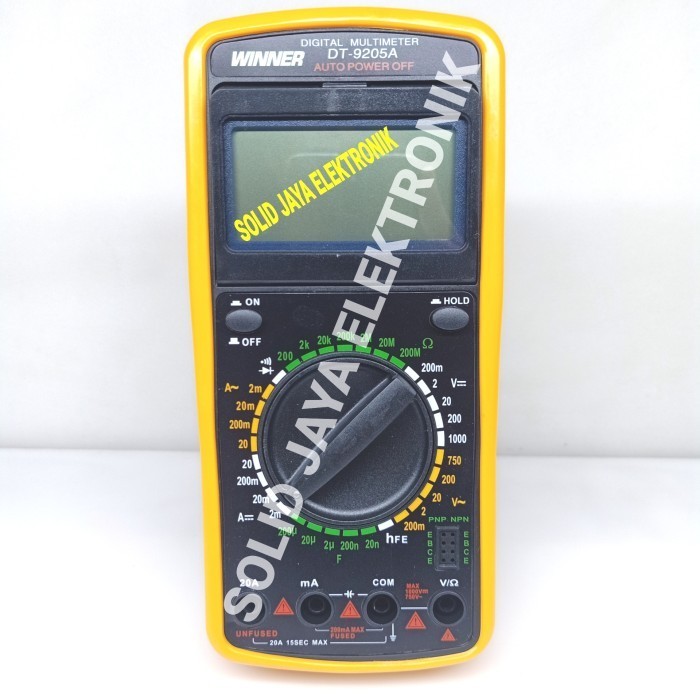 Jual Multi Tester Digital Winner Dt-9205A Multimeter Meter 9205 A ...