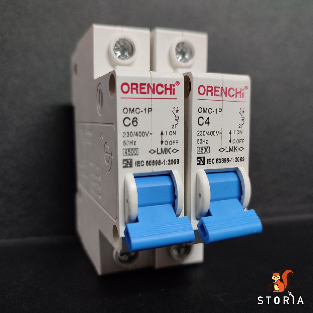 Jual Miniatur Circuit Breaker MCB 4A 6A 10A Original Orenchi | Shopee ...