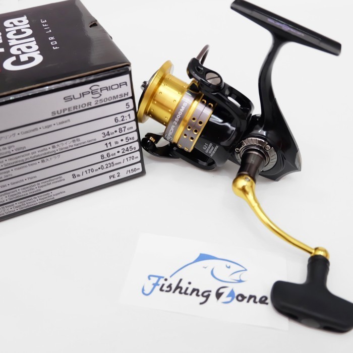 Jual Abu Garcia SUPERIOR 2500 MSH 6.2:1 - 5BB Spinning Reel (JDM ...