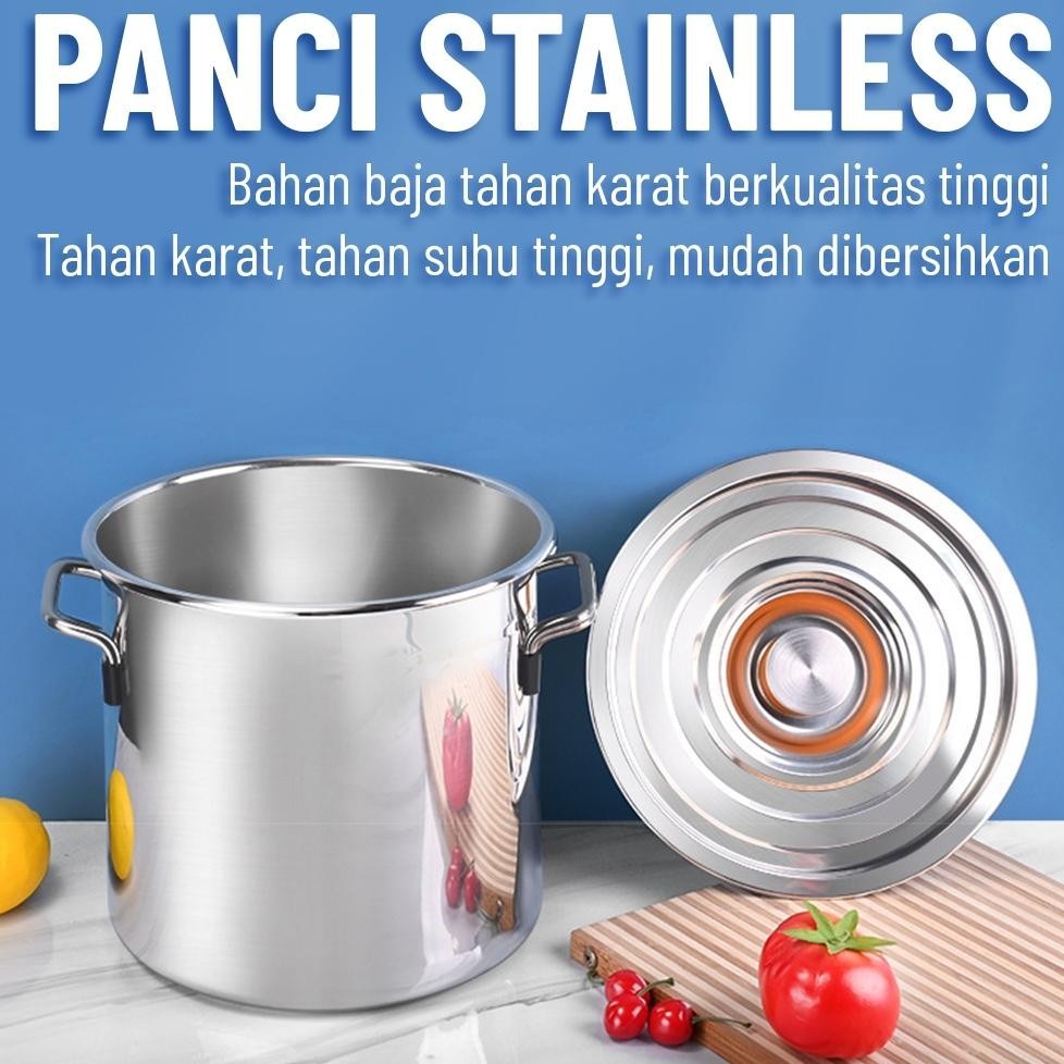 Jual Panci Dandang Stainless Steel Panci Jumbo Tebal ukuran 25-30CM ...