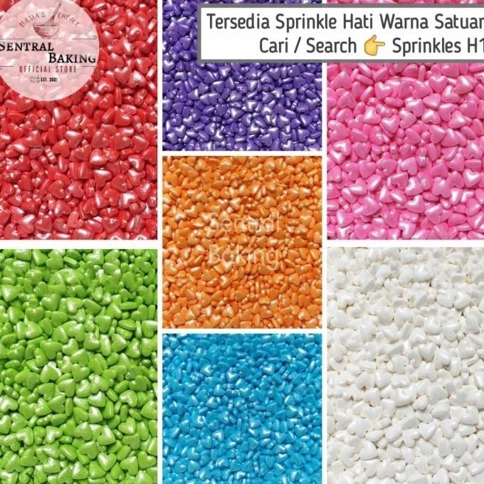 Jual [Bisa Cod] Sprinkle Kue Hati Colorful 1000Gr (H2-A) / Springkel ...