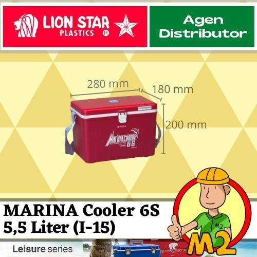 Jual Ptr Lion Star I-15 Marina Cooler Box 6S - 5,5 Liter - | Shopee Indonesia