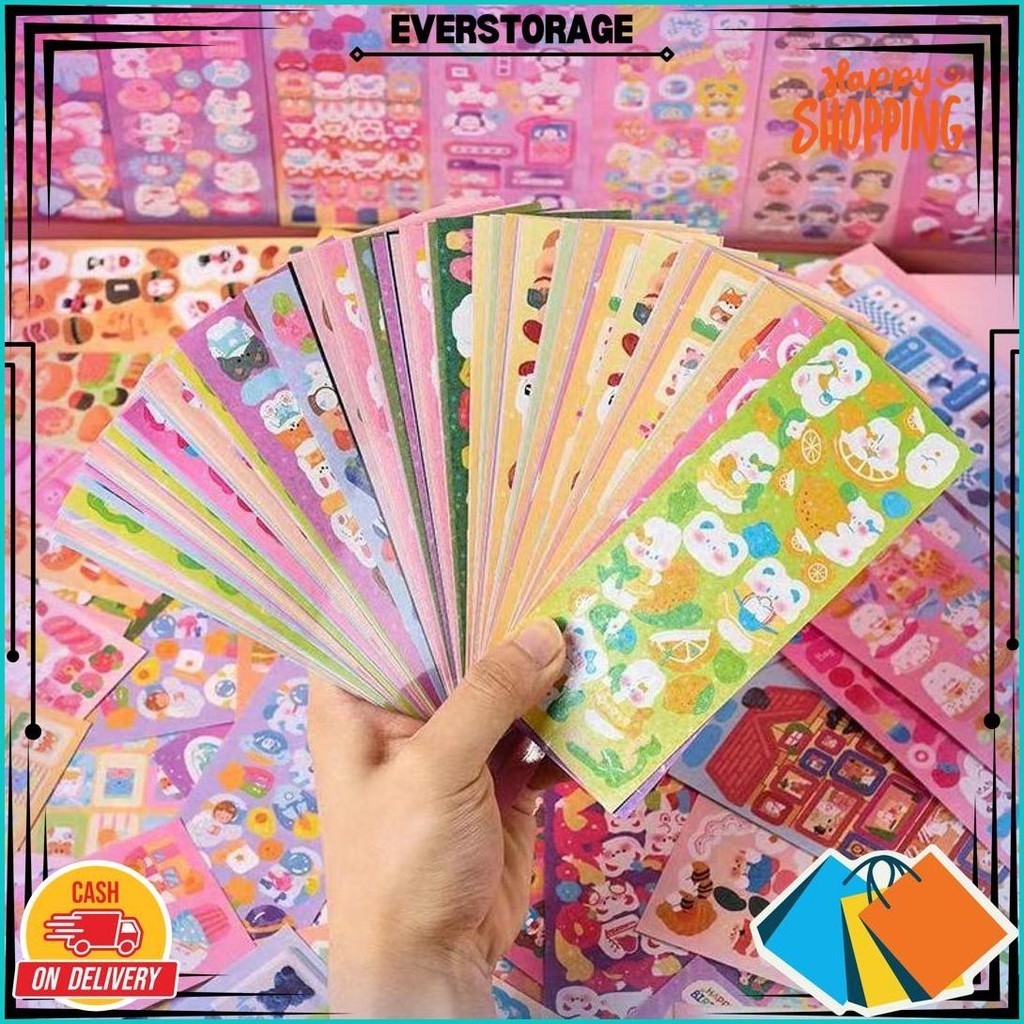 Jual SpotSticker Glitter Pack Hologram 10 Lembar Stiker Lucu Murah ...
