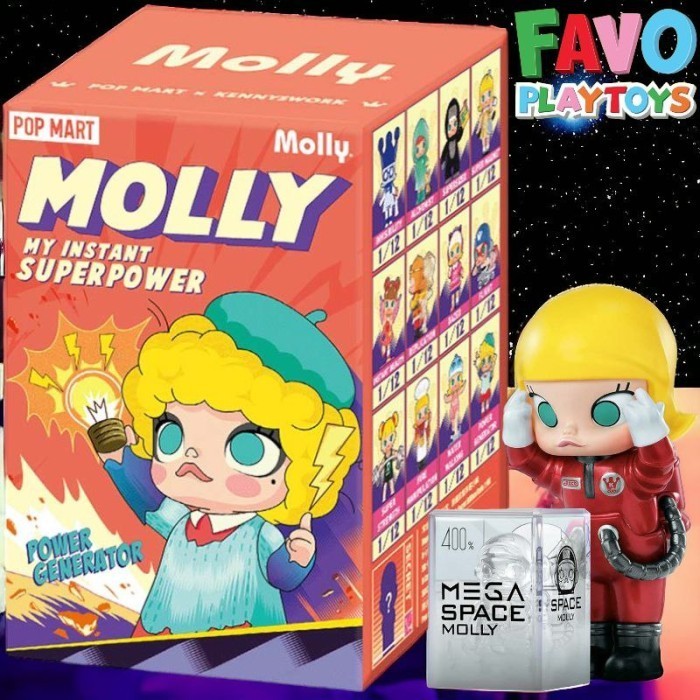 Jual POP MART x Molly My Instant Superpower Series Blind Box Figure Set ...