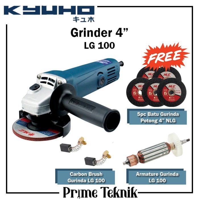 Jual Angle Grinder 4" Lg100 Kyuho Gerinda Tangan Gurinda 4 Inch Lg 100 ...