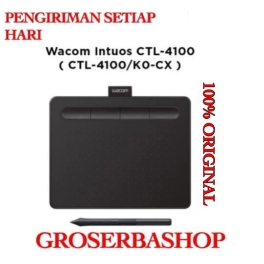 Jual Wacom Intuos Drawing Tablet Small Bluetooth Ctl-4100 Ctl 4100 ...
