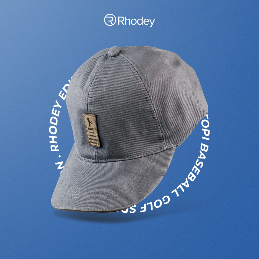 Jual Rhodey EDIKO Topi Baseball Cap Polos Logo Ediko Golf - RB68 ...