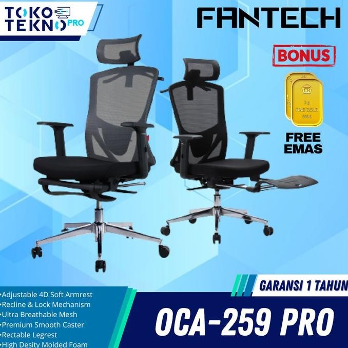 Jual Fantech OCA259 PRO / OCA-259 PRO Kursi Kantor Kerja Office Chair ...