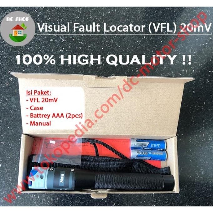 Jual Vfl Senter Laser Kabel Fiber Optic 20Mw Visual Fiber Locator 20Mw ...