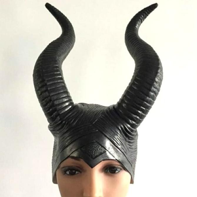 Jual Mahkota Tanduk Maleficent Movie Topi Hitam Kostum Hantu Devil ...