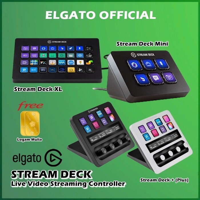 Jual ELGATO STREAM DECK MINI / XL STREAM DECK+ + PLUS LIVE VIDEO ...